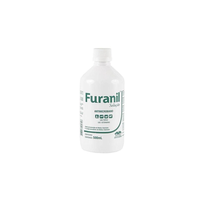 Antimicrobiano Furanil Solução 500mL | Amaro's Bichos Pet Shop