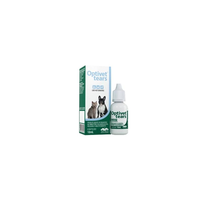 Colírio Optivet Tears 10ml | Amaro's Bichos Pet Shop