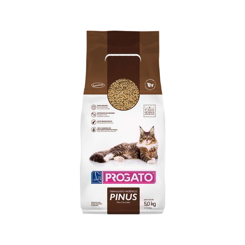Granulado Higiênico ProGato Pinus | Amaro's Bichos Pet Shop
