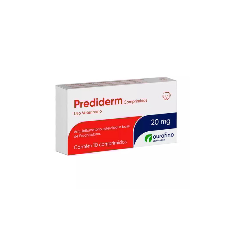 Prediderm 20mg Anti-inflamatório com 10 comprimidos | Amaro's Bichos ...