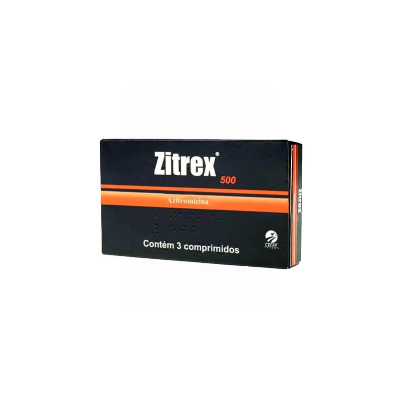 Zitrex 500mg Antibiótico com 03 comprimidos | Amaro's Bichos Pet Shop